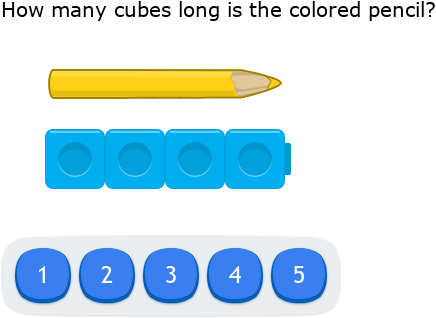 IXL | Measure length with cubes - up to 5 | Kindergarten math