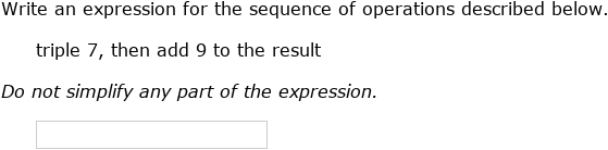 IXL | Write expressions | 6th grade math