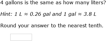 IXL - Convert between customary and metric systems (Algebra 1 practice)