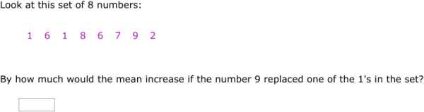 IXL | Changes in mean, median, mode, and range | 7th grade math