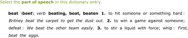 IXL | Use dictionary entries | 6th grade language arts