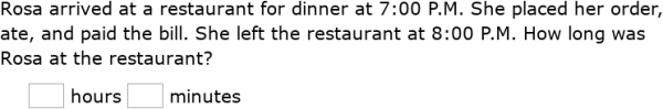 IXL | Elapsed time word problems | 1st grade math
