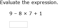 IXL | Evaluate numerical expressions involving integers | 7th grade math