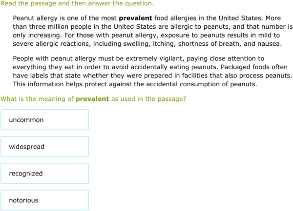 IXL Use Context To Identify The Meaning Of A Word 7th Grade 