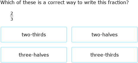 IXL | Write fractions using numbers and words | 4th grade math