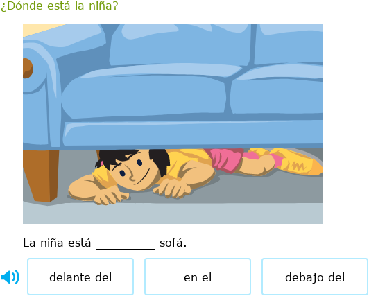 IXL | Prepositions of place | Spanish
