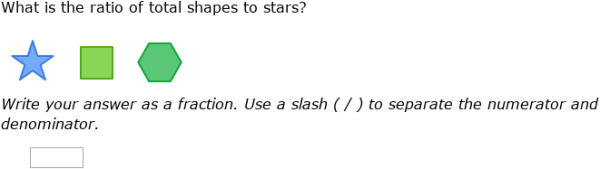 IXL | Write a ratio using a fraction | 5th grade math