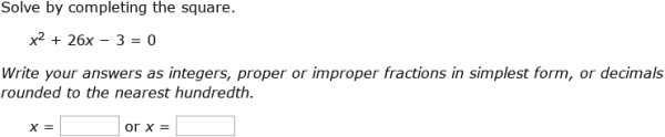 IXL - Solve a quadratic equation by completing the square (Precalculus ...