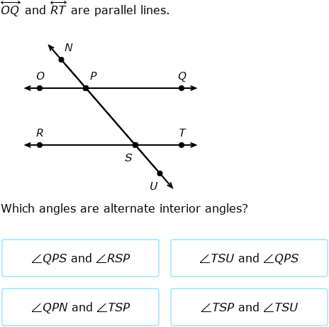 IXL | Identify corresponding angles and alternate interior angles | 8th ...