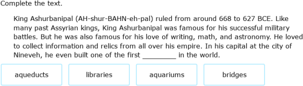 IXL | Mesopotamian empires | 8th grade social studies