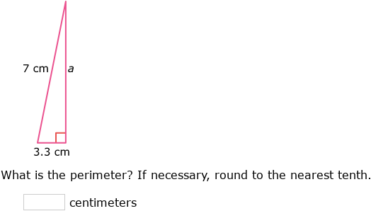 IXL | Pythagorean theorem: find the perimeter | 8th grade math