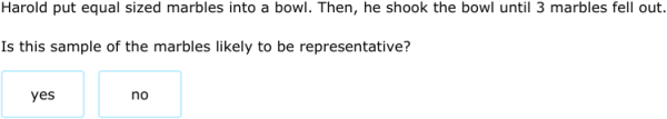 IXL | Identify representative, random, and biased samples | 7th grade math