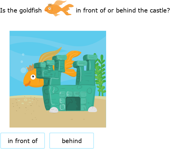 IXL | In front of and behind | Kindergarten math