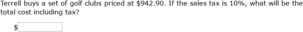 IXL | Sales tax | 6th grade math