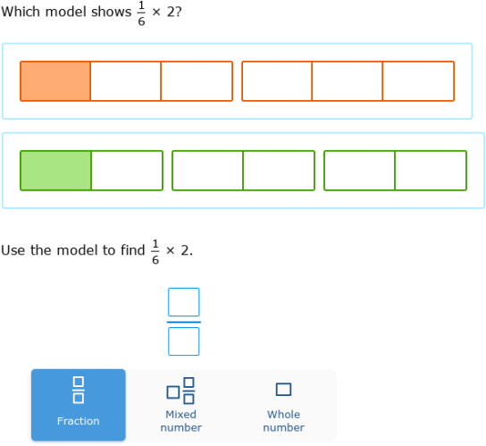 IXL | Fractions of a number: model and multiply | 5th grade math