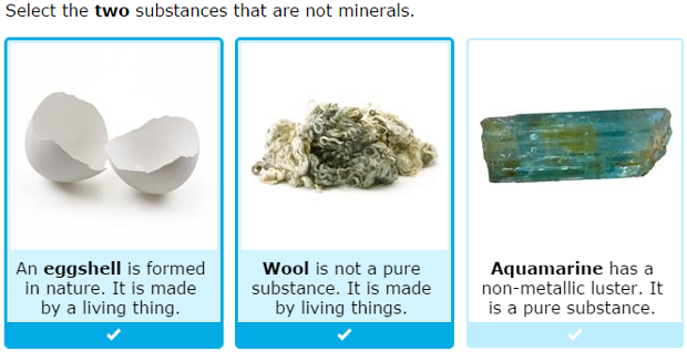 IXL - Identify minerals using properties (4th grade science practice)