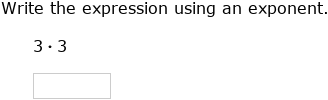IXL | Write multiplication expressions using exponents | 8th grade math