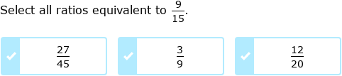 IXL | Identify equivalent ratios with fractions | 6th grade math