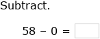 IXL | Subtract a one-digit number from a two-digit number - without ...