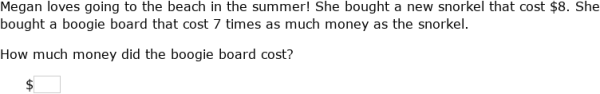 IXL | Compare numbers using multiplication: word problems | 4th grade math
