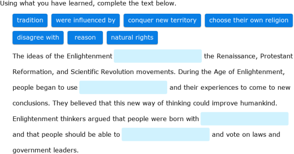 IXL | The Enlightenment: origins and natural rights | 7th grade social ...