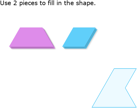 IXL | Compose two-dimensional shapes using 2 shapes | Kindergarten math