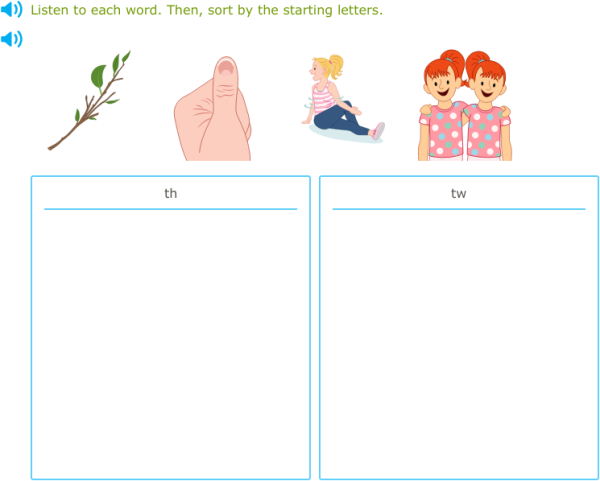 IXL | Sort by initial consonant blend or digraph | 2nd grade language arts