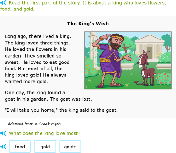 IXL | Read myths, legends, and fables | 1st grade language arts