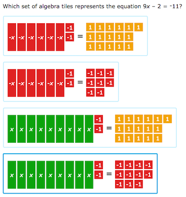 IXL - Model and solve equations using algebra tiles (8th grade math ...
