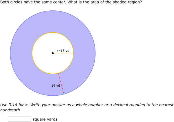 IXL | Area between two shapes | 8th grade math