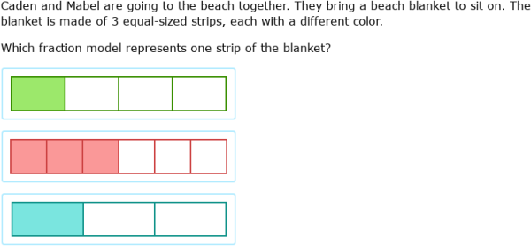IXL | Modeling word problems involving unit fractions: denominators up ...