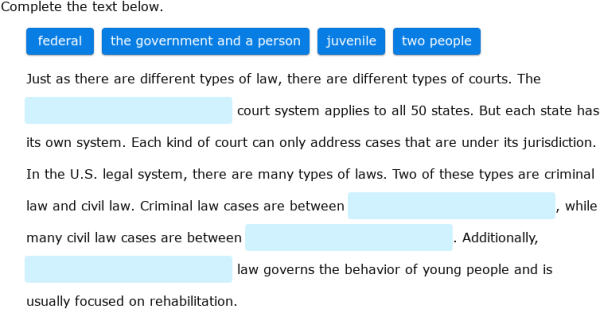 IXL | Laws and courts | 6th grade social studies