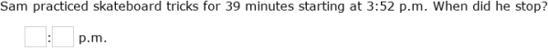 IXL | Find the start time, the end time, or the elapsed time: word ...