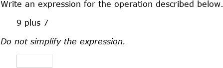IXL | Write numerical expressions: one operation | 6th grade math