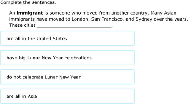 IXL | Lunar New Year | 3rd grade social studies