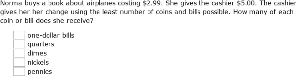 IXL | Making change | 4th grade math