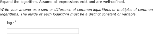 IXL - Power property of logarithms (Algebra 2 practice)