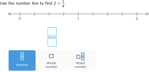 IXL | Divide unit fractions and whole numbers using number lines ...