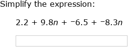 IXL | Simplify expressions by combining like terms | 7th grade math