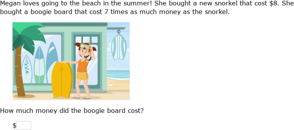 IXL | Compare numbers using multiplication: word problems | 5th grade math