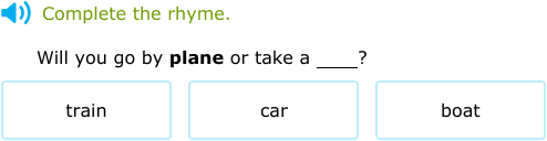 IXL | Complete the rhyme | 2nd grade language arts