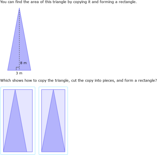 IXL | Understanding area of a triangle | 5th grade math