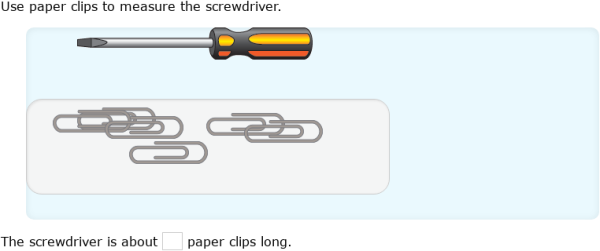IXL | Measure with paper clips | 2nd grade math