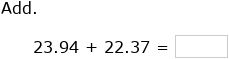 IXL | Add decimal numbers | 4th grade math