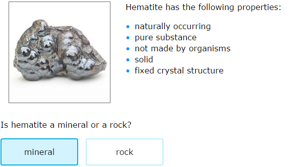 IXL - Identify rocks and minerals (5th grade science practice)