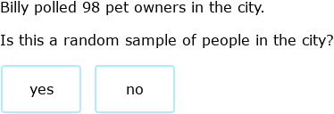 IXL | Identify representative and random samples | 6th grade math