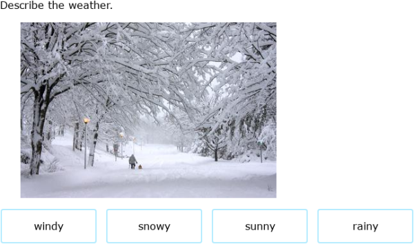 IXL | Describe the weather | 2nd grade science
