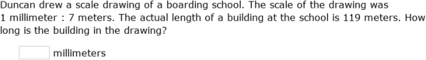 IXL | Scale drawings: find the scaled length | 6th grade math
