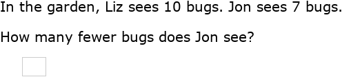 IXL | Comparison word problems up to 10: how many fewer? | 1st grade math