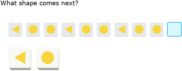 IXL | Find the next shape in a pattern | Kindergarten math